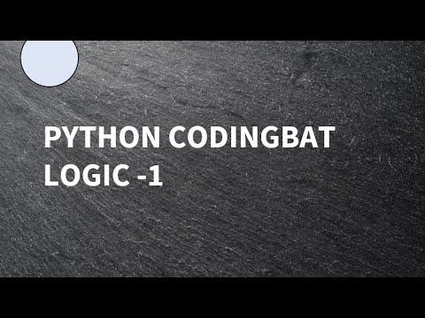 Python Coding Bat Logic 1 Youtube