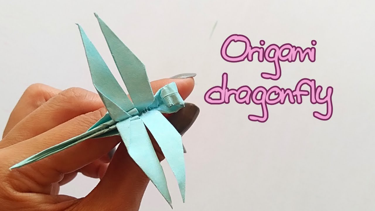 Easy Origami Dragonfly Tutorial Beautiful Paper Dragonfly Youtube