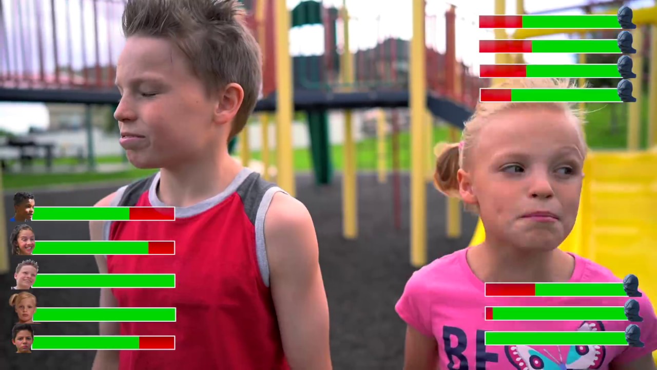 Power Rangers Ninja Kidz Battle With Healthbars Yoga Videos