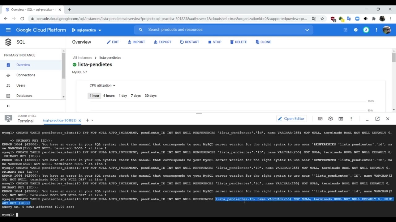 12 Google Cloud Sql Práctica Youtube