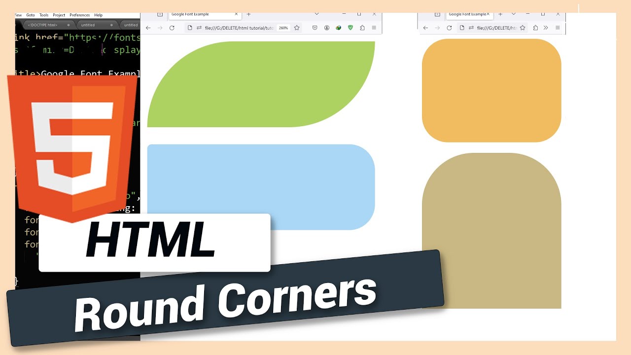 How To Round Corners Specific Or All Html And Css Tutorial Youtube