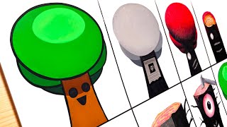 Drawing All Incredibox Sprunki Phase 1 Vs Phase 2 Vs Phase 3 Vs Phase 4