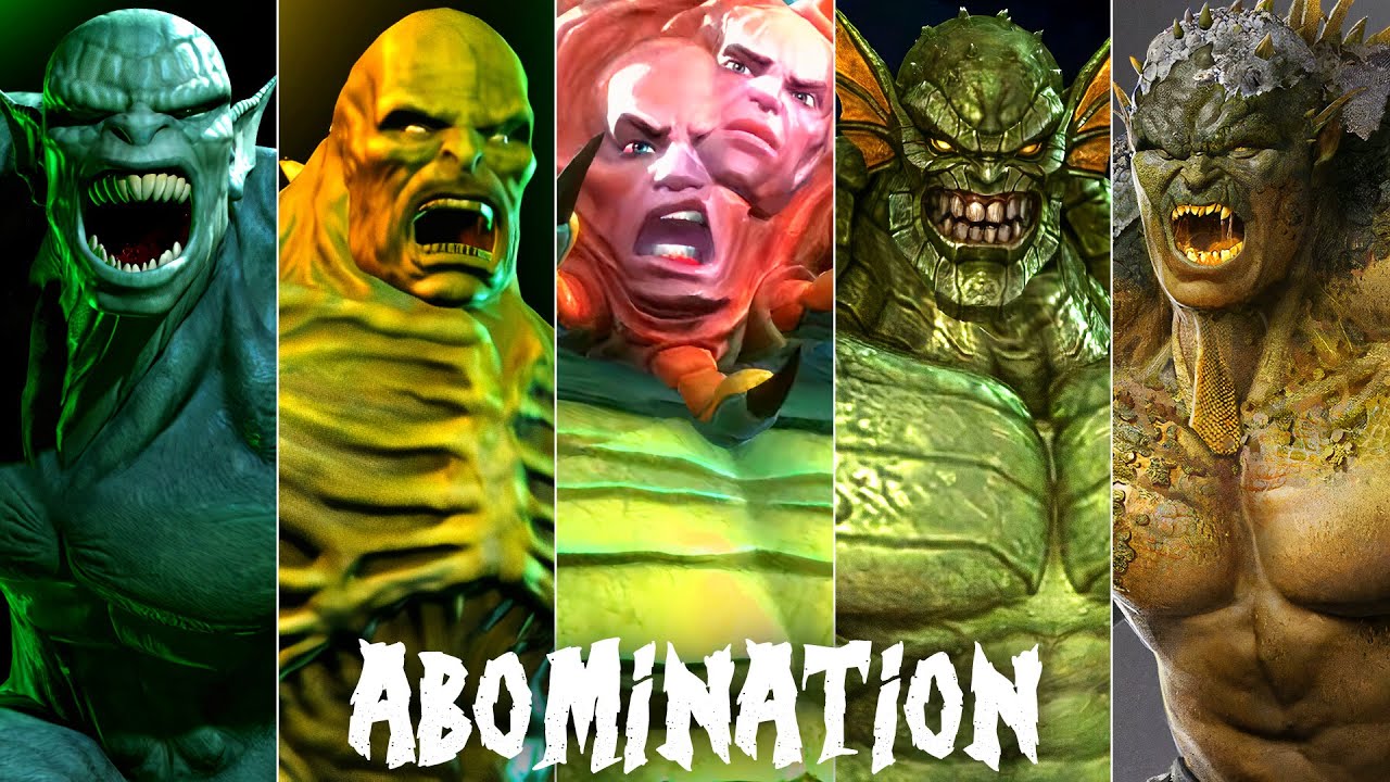 Evolution Of Abomination In Games Youtube