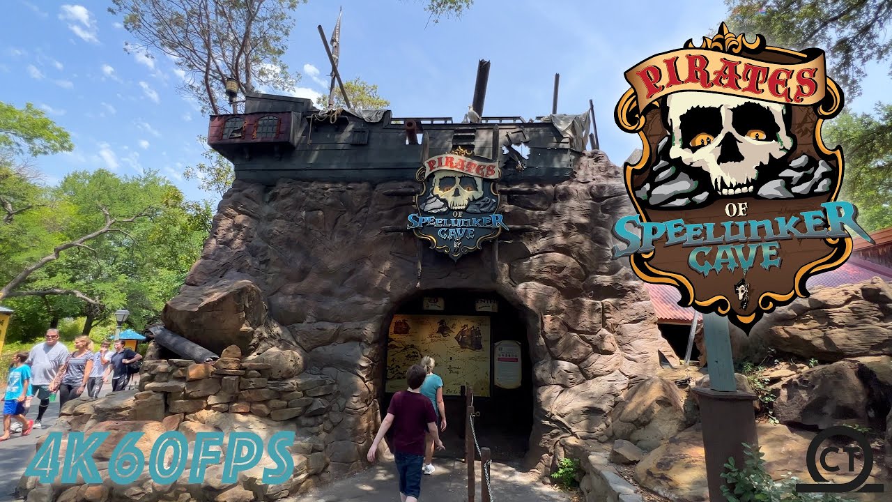 Pirates Of Spelunker Cave At Six Flags Over Texas June 2022 4k60fps