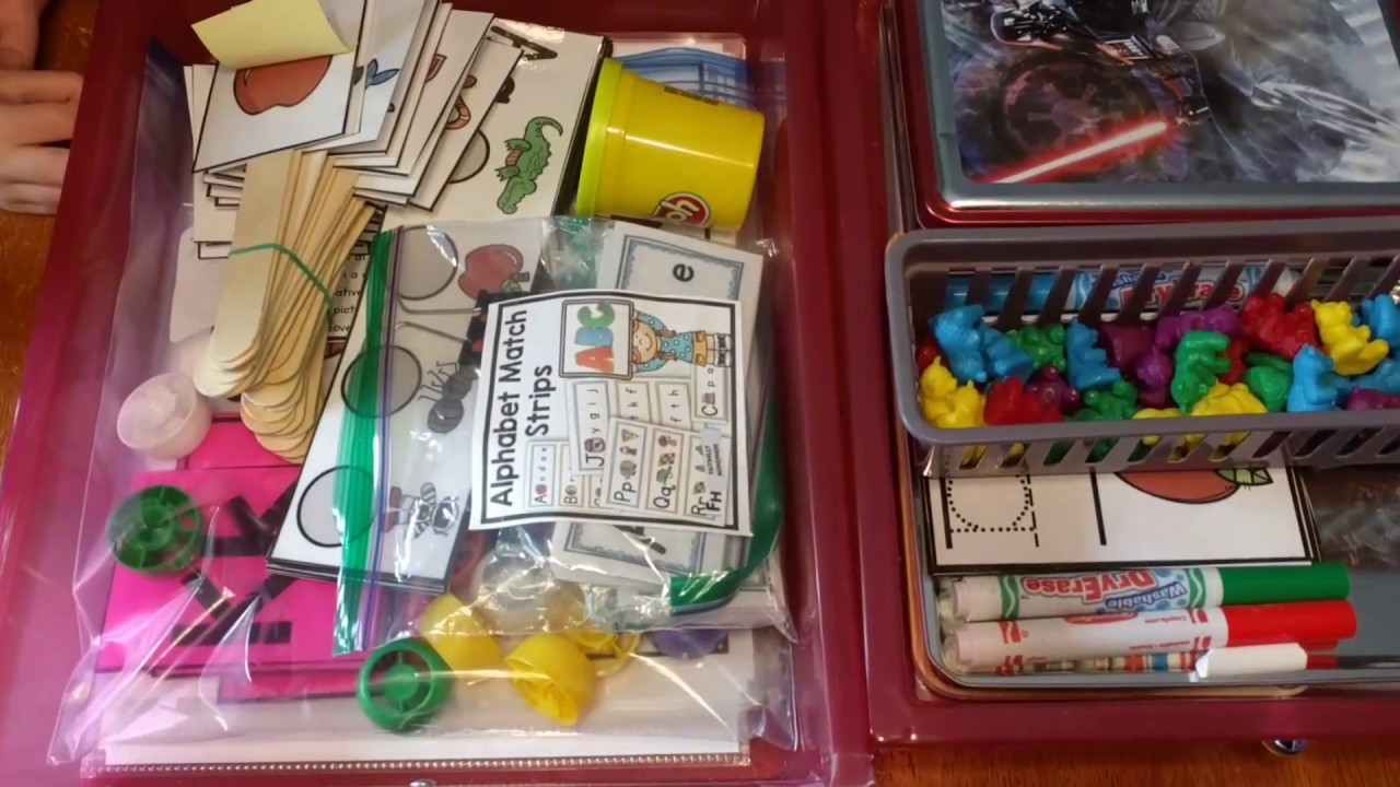 Preschool Work Boxes What S Inside Week 1 Youtube