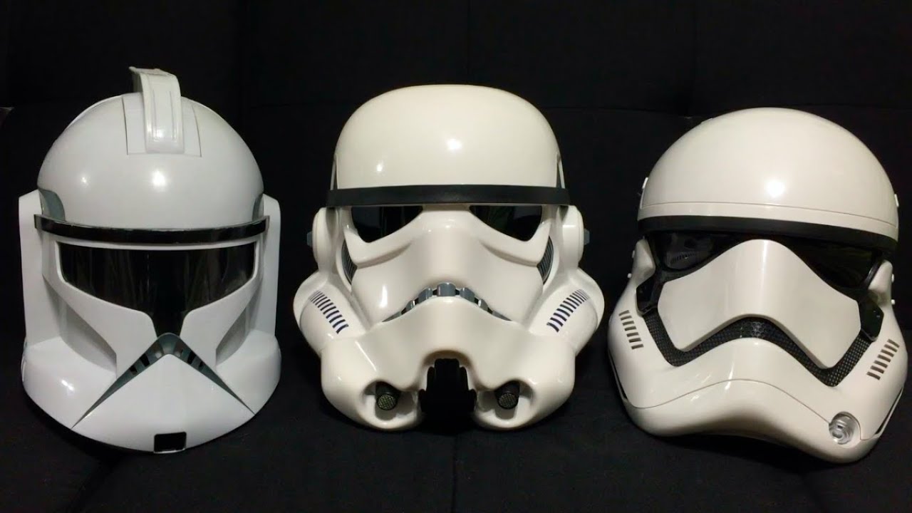 Evolution Of The Stormtrooper Helmet Comparison Youtube