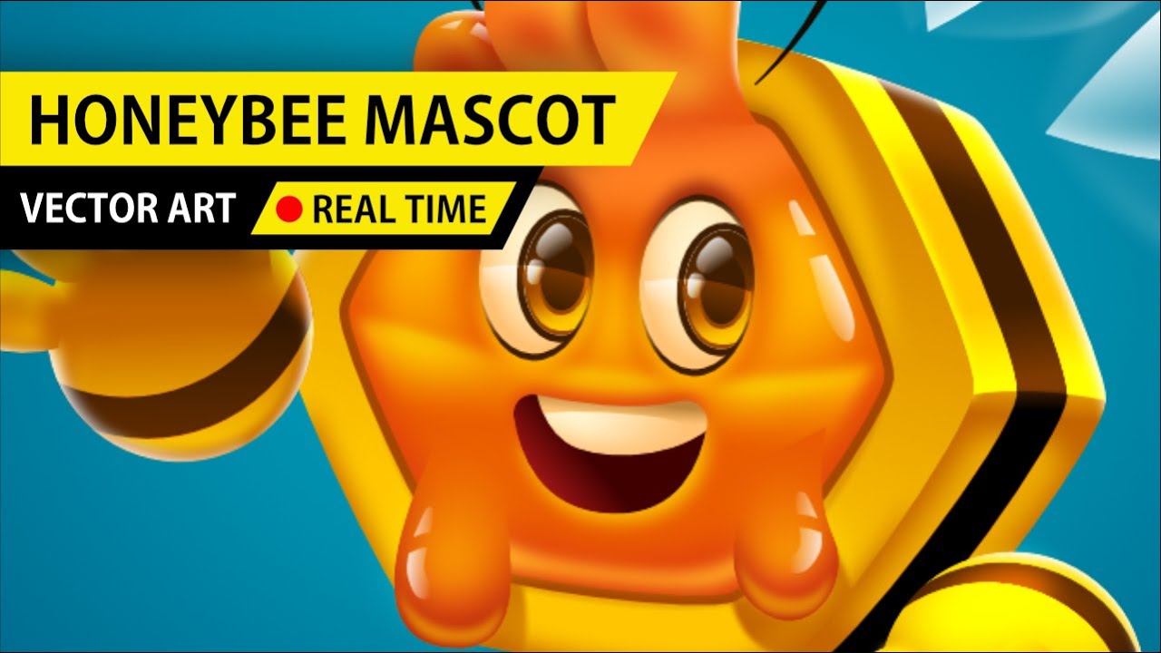 Honeybee Vector Illustration Full Video Youtube