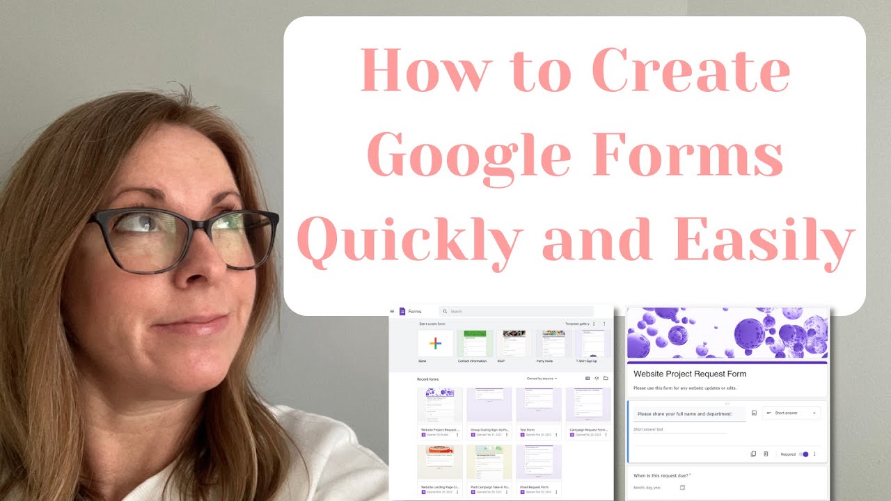 How To Create Google Forms Quickly And Easily Youtube