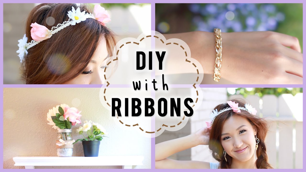 Easy Ribbon Diy Ilikeweylie Youtube