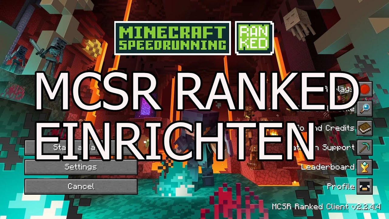 Wie Man Mcsr Ranked Einrichtet Speedrun Tutorial Deutsch Youtube