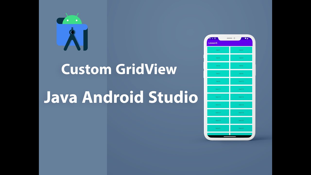 Custom Gridview Java Android Studio 2024 Youtube