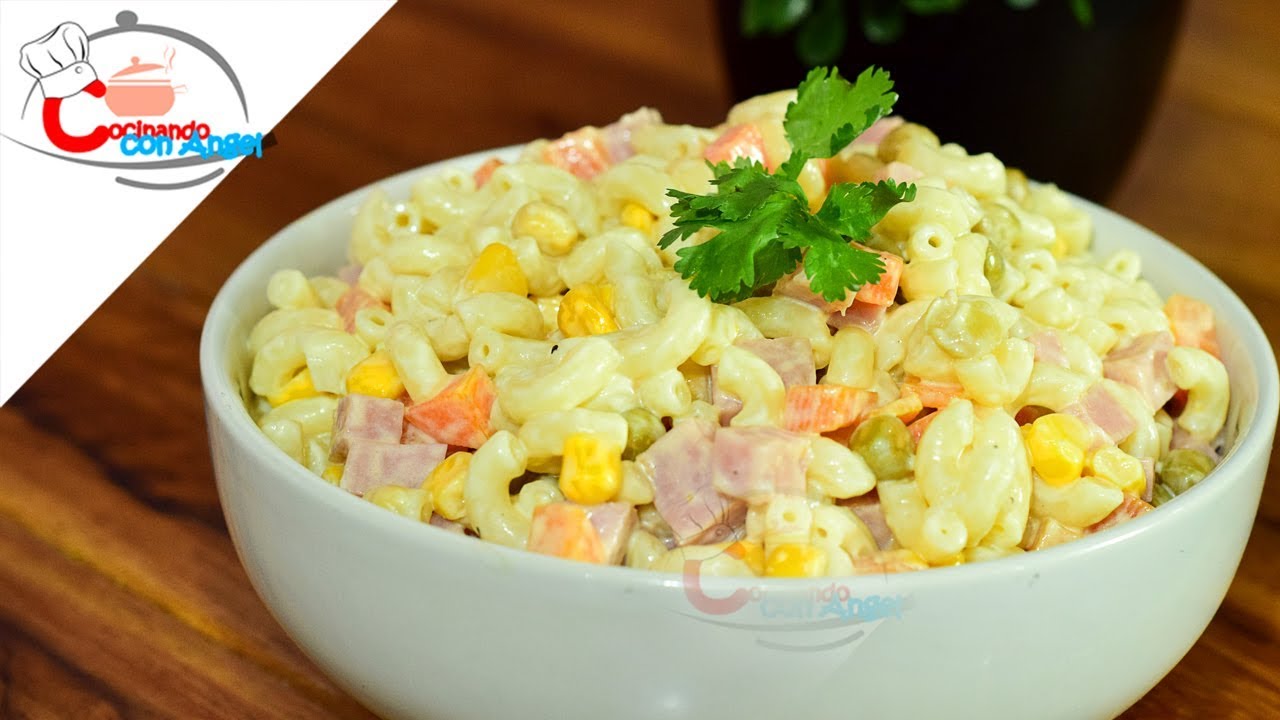 Ensalada De Coditos Fácil Y Muy Rápida Youtube