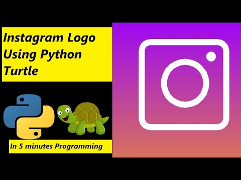 How To Draw Instagram Logo Using Python Turtle Python Turtle Tutorial