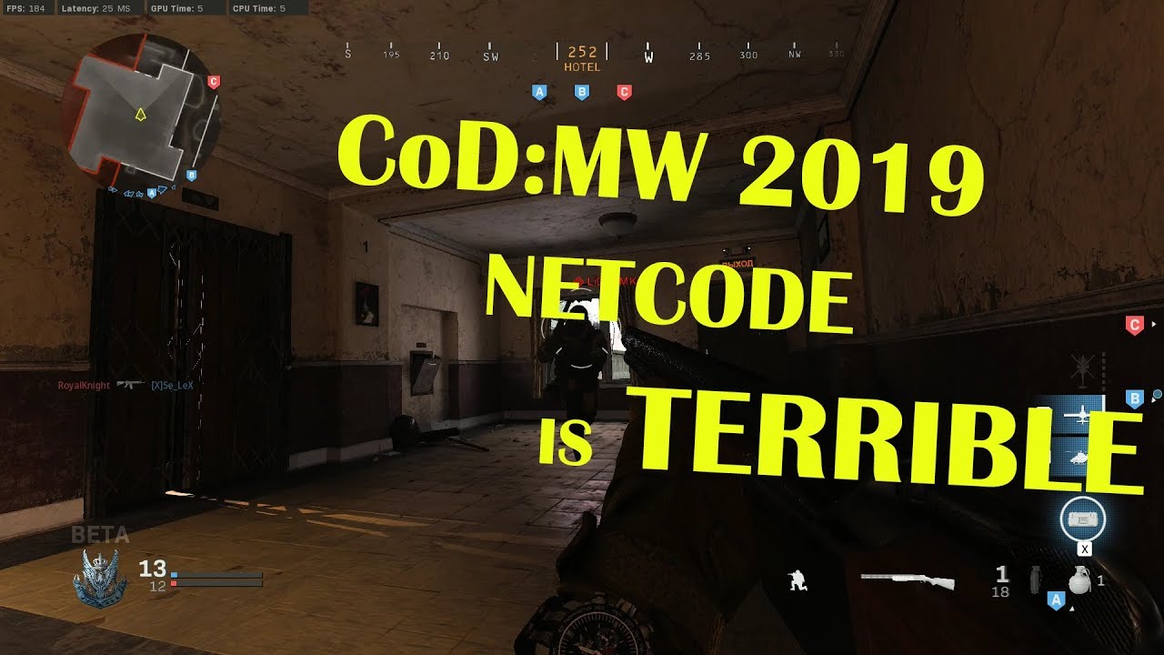 Cod Modern Warfare 2019 Netcode Is Terrible Youtube