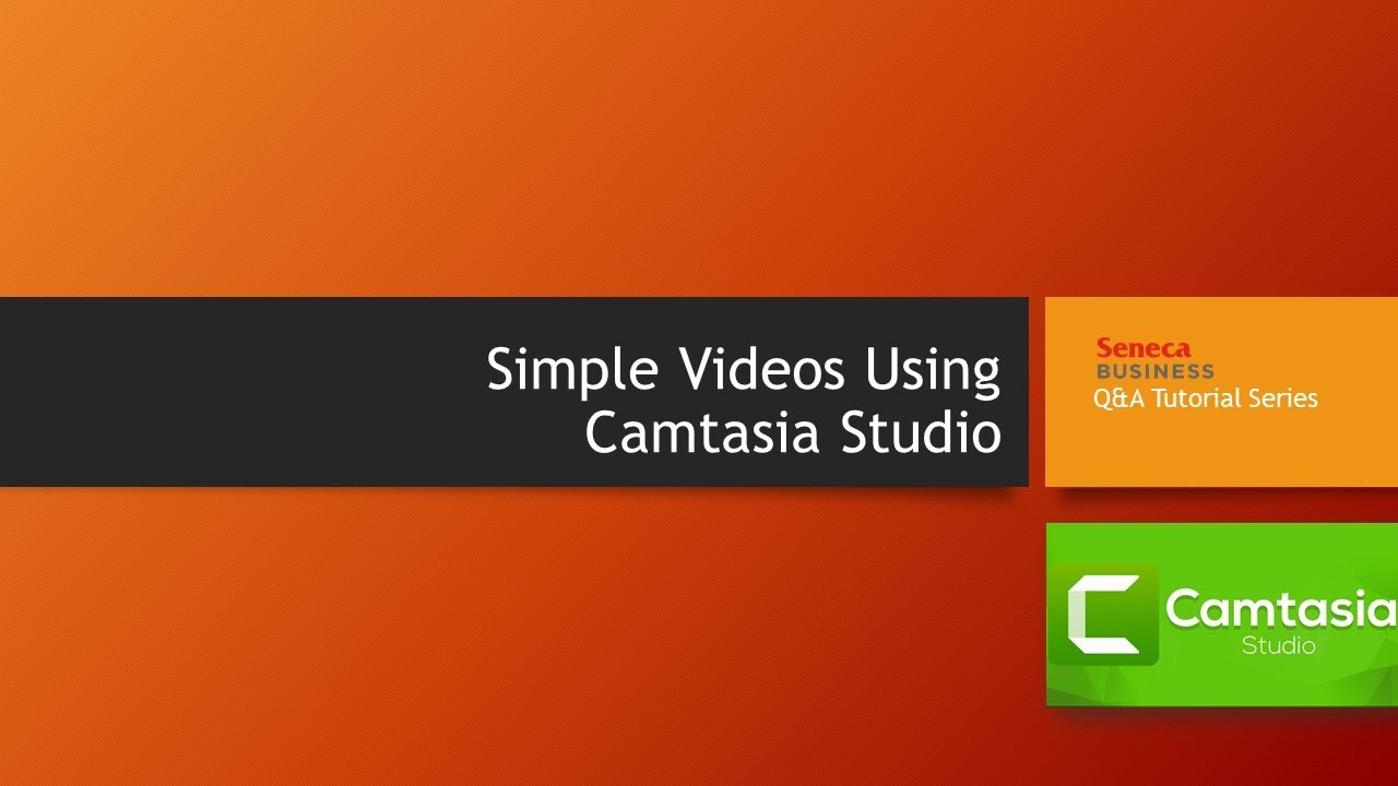 Camtasia Tutorial Youtube