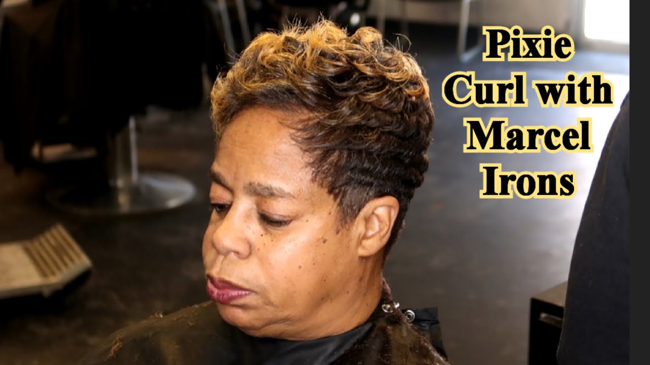 Curling A Relaxed Short Pixie Hairstyle With Marcel Ironsрџ Youtube