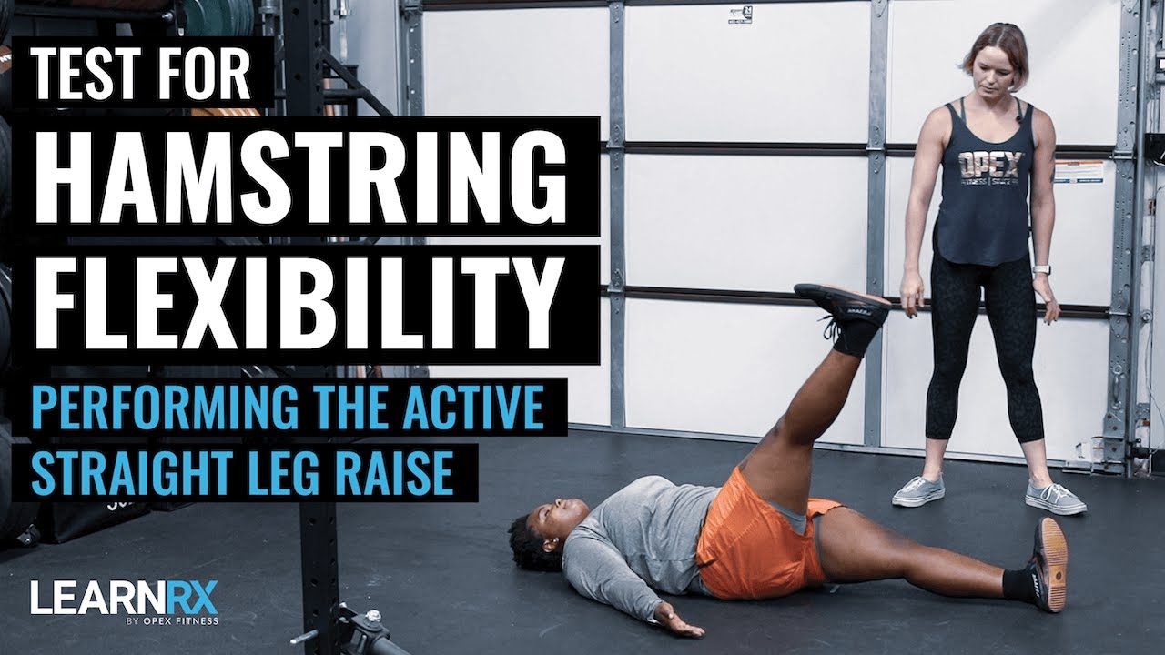 Test For Hamstring Flexibility Performing The Active Straight Leg