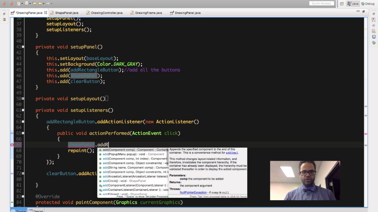 Drawing Polygons In Java Youtube
