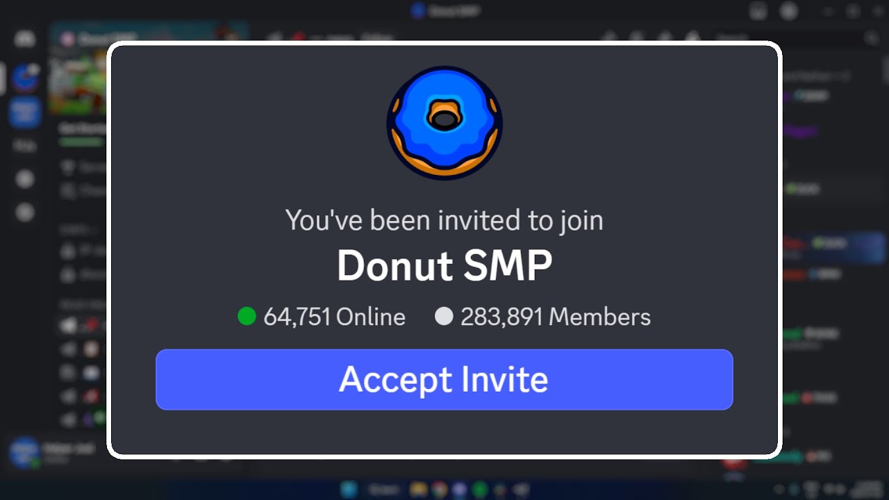 How To Join Donut Smp Discord Server Youtube