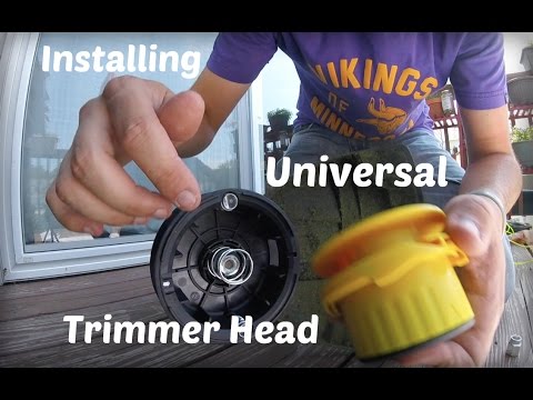 Installing Universal Trimmer Head Rino Tuff Pivotrim Autowinder Youtube
