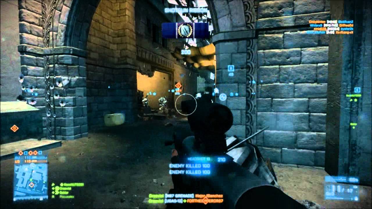 Battlefield 3 Explosive Carnage Usas 12 With Explosive Frag Rounds