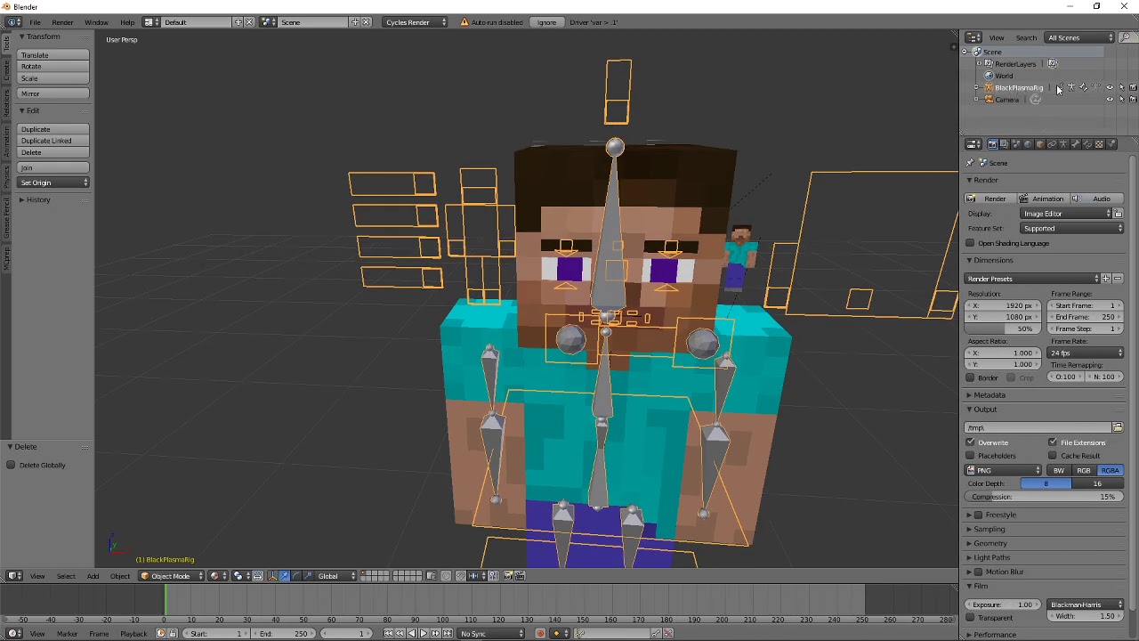 How To Use Blender To Make 3d Renders Of Your Minecraft Skin A