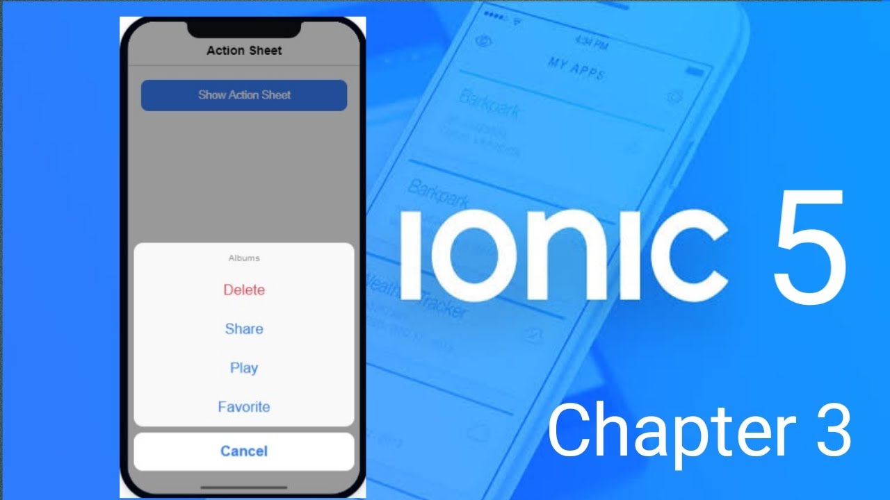 Ionic 5 Tutorials How To Design Actionsheet Ionic 5 Actionsheet