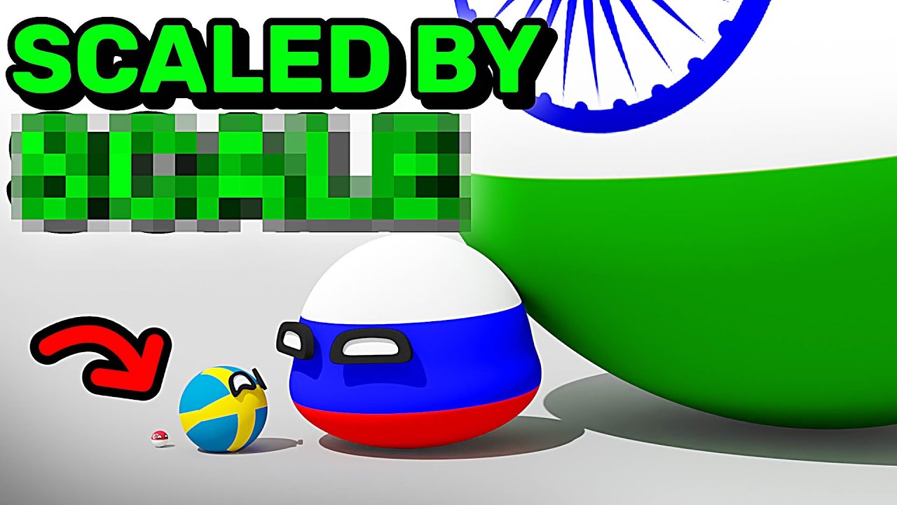 Countries Scaled By Compilation 4 Youtube