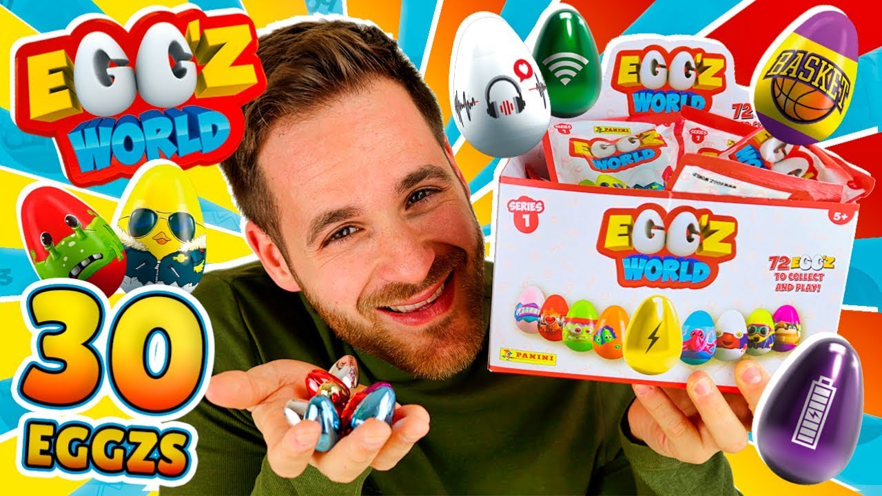 Eggz World Series 1 Unboxing 15 Sobres 30 Eggz En Pe Toys Youtube