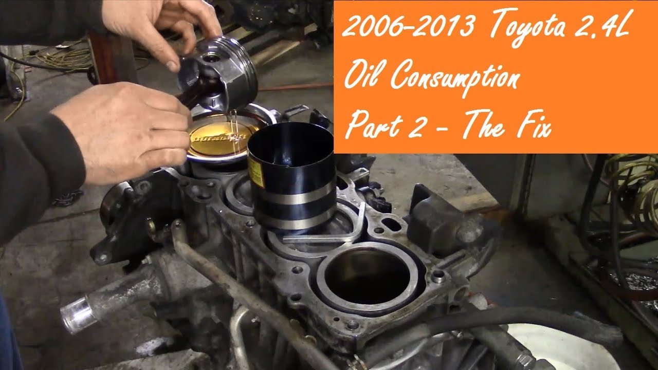 2 4l Toyota Excessive Oil Consumption Part 2 Youtube
