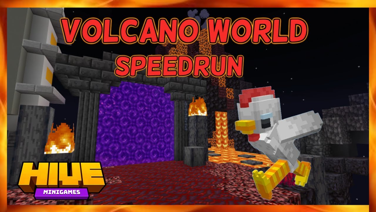 The Hive Parkour Worlds All Volcano World Courses Youtube