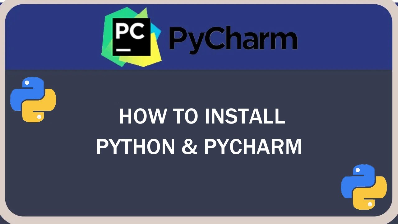 Installation Of Python And Pycharm How To Install Python And Pycharm
