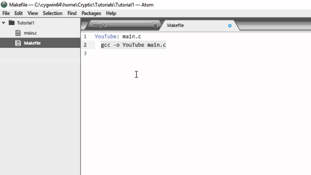 Programming In The C Language 3 Makefiles And Compiling Youtube