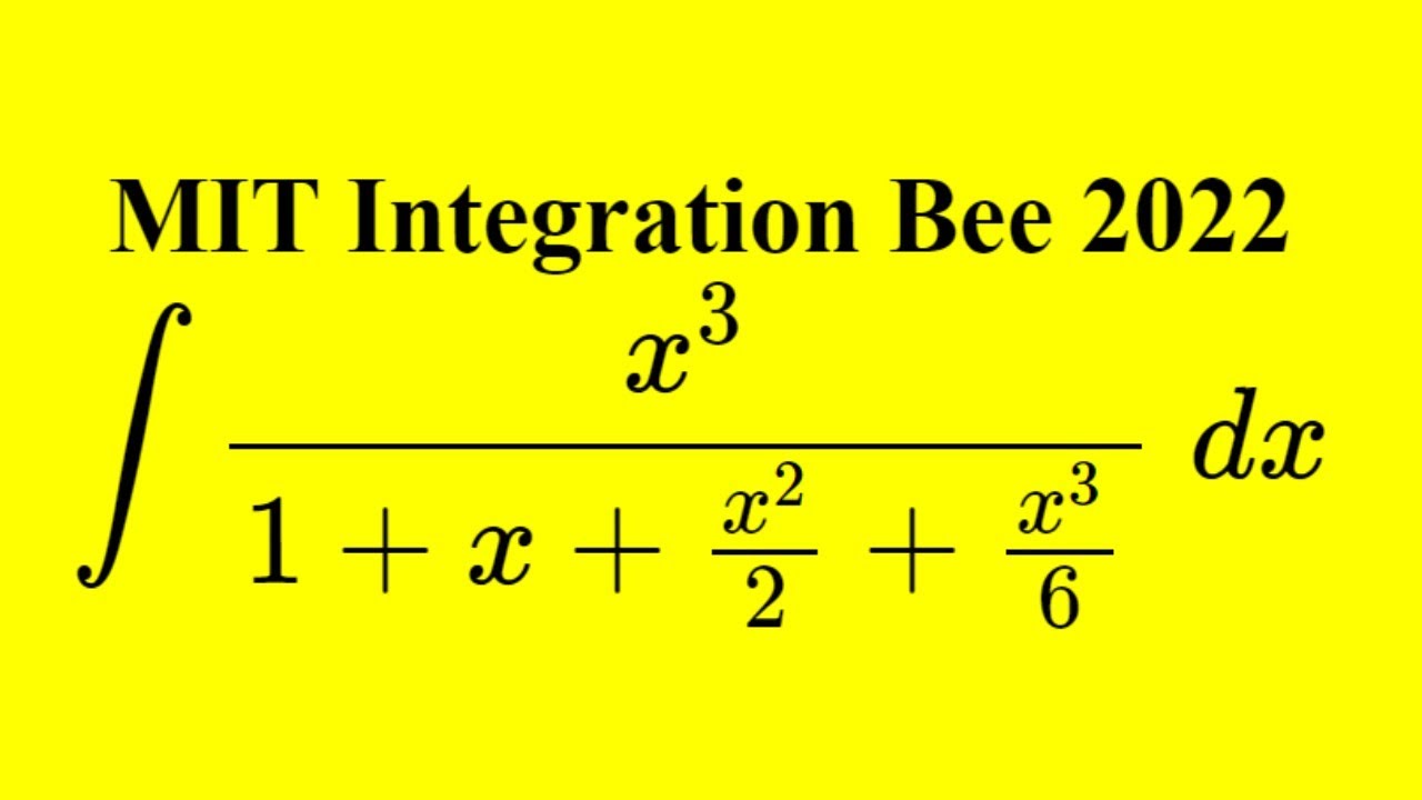 Mit Integration Bee 13 Youtube
