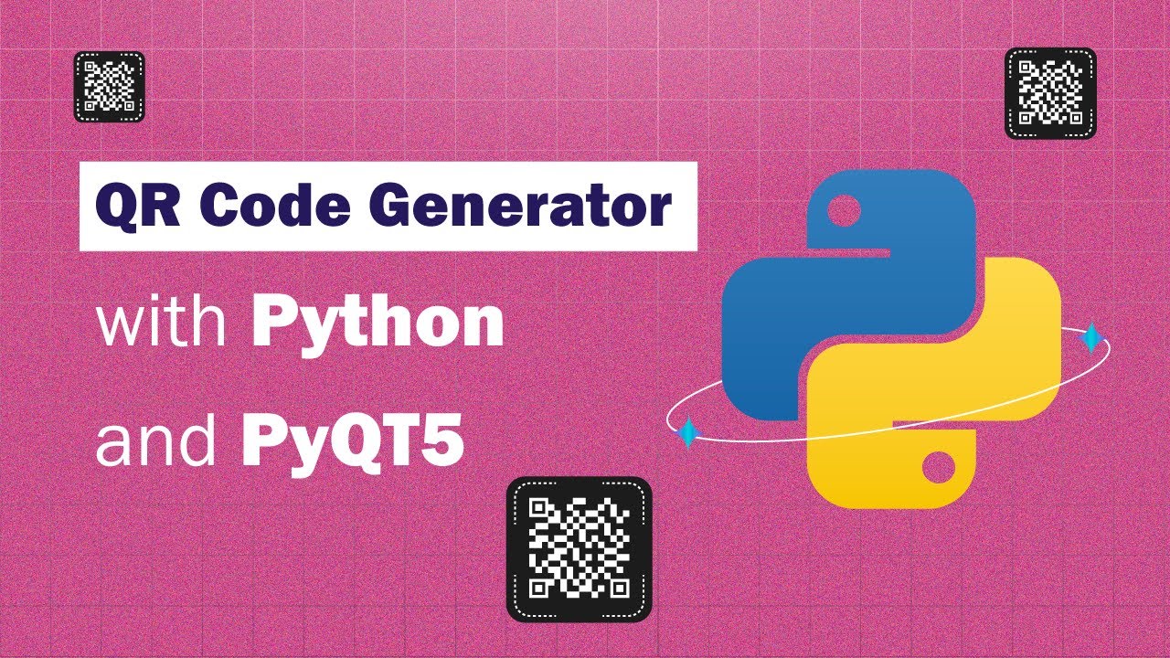 Qr Code Generator In Python Tutorial Using Pyqt5 Youtube
