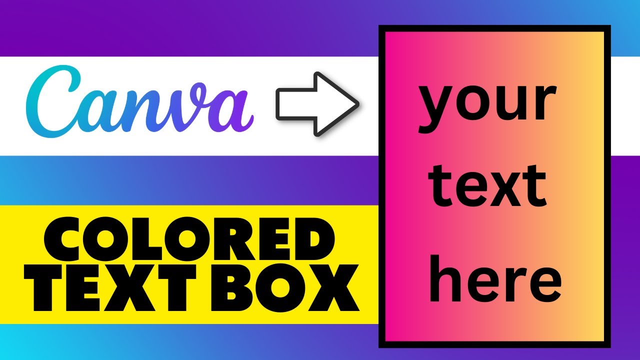How To Add A Colored Text Box In Canva Youtube