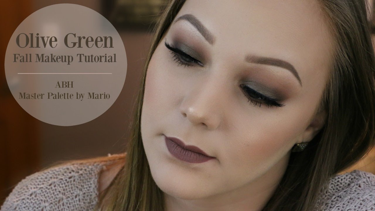 Olive Green Fall Makeup Tutorial Abh Master Palette By Mario Youtube