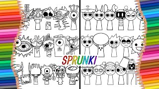 Incredibox Sprunki New Big Coloring Pages How To Color All Sprunki