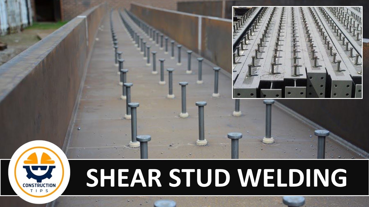 Shear Stud Welding On Steel Site Youtube