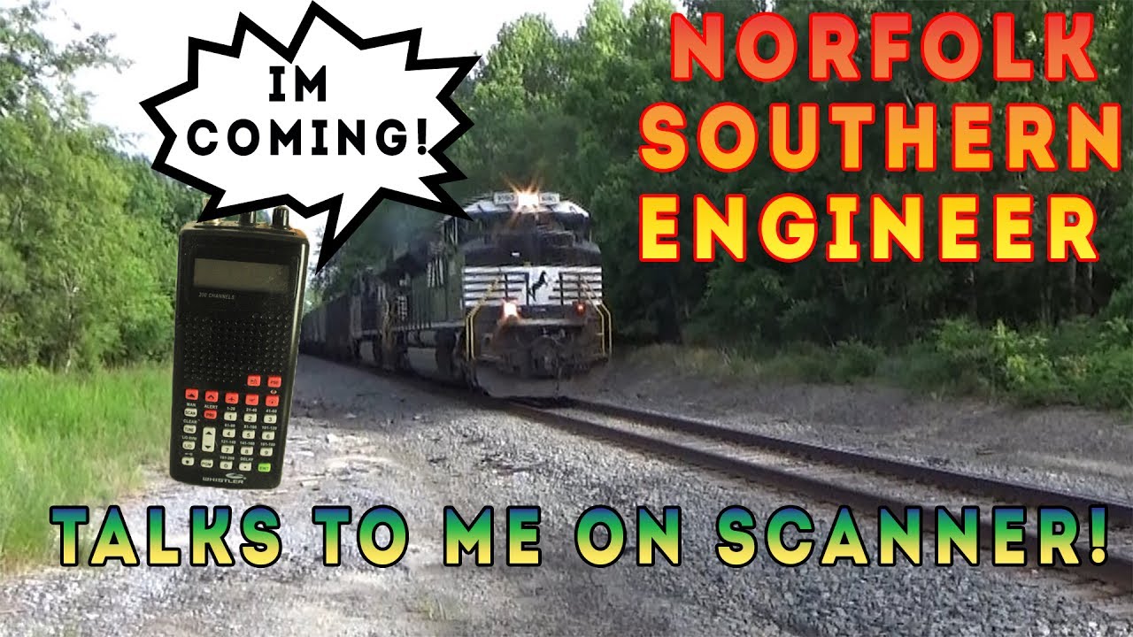 Train Engineer Talking To A Railfan On The Scanner Youtube