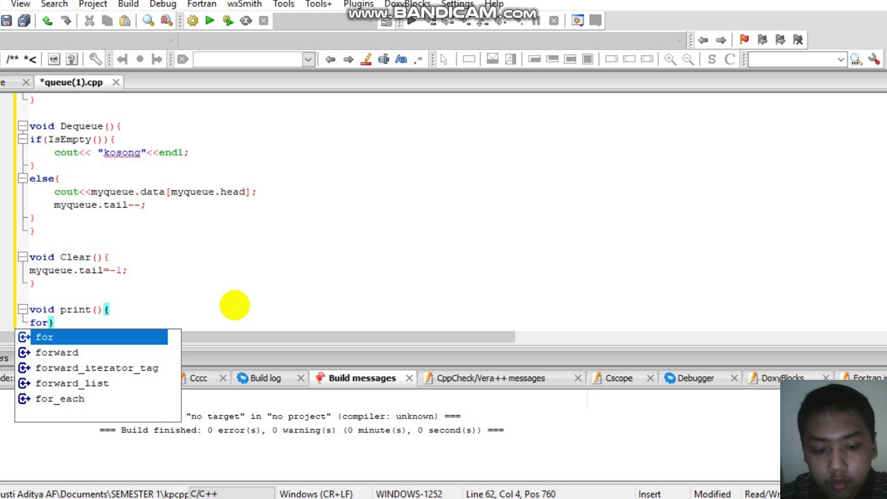 Tutorial Queue Pada Cpp Youtube