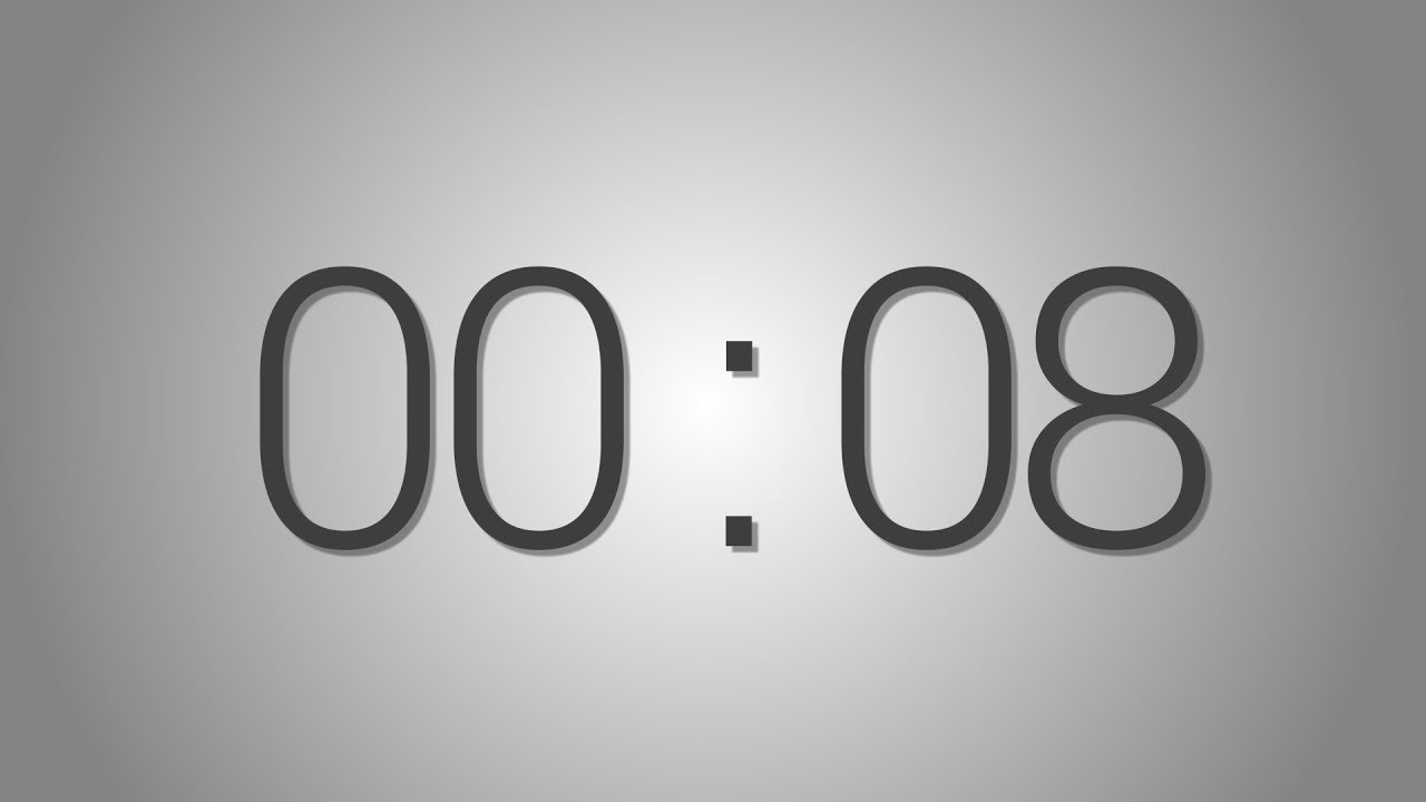 8 Seconds Countdown Timer 5 Beep At The End Simple Timer Eight Sec