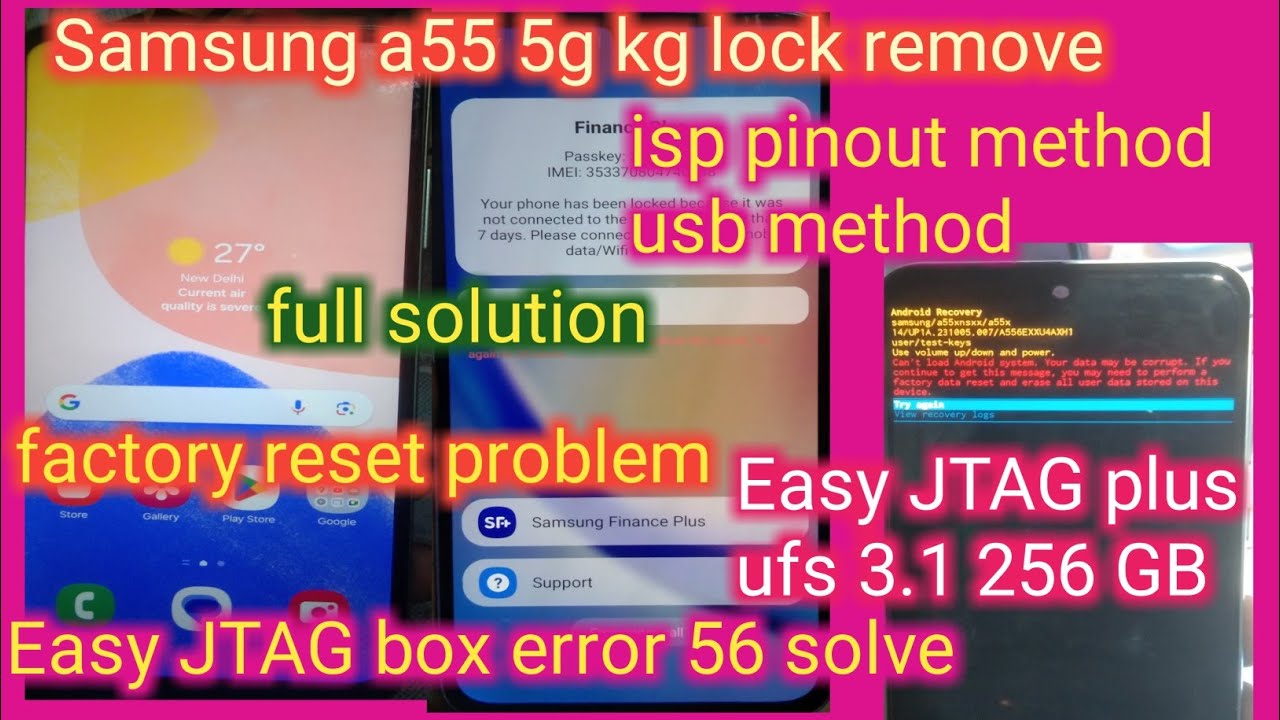 Samsung A556e Kg Lock Remove Samsung A55 5g Kg Unlock Isp Pinout