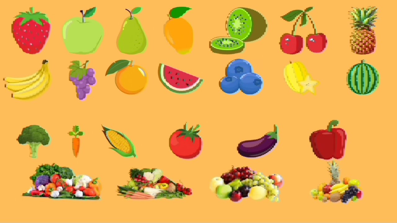Fruits And Vegetables Learn Fruits And Vegetables Names In English