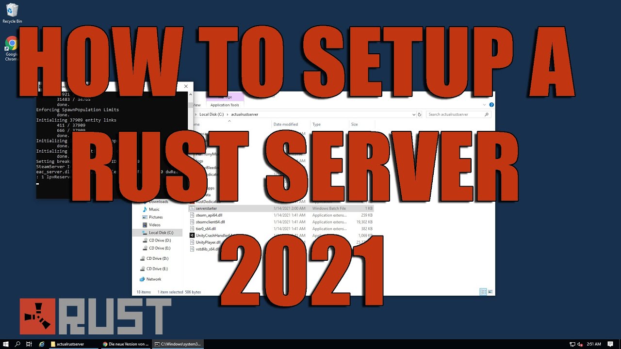 How To Setup A Rust Server 2021 Youtube