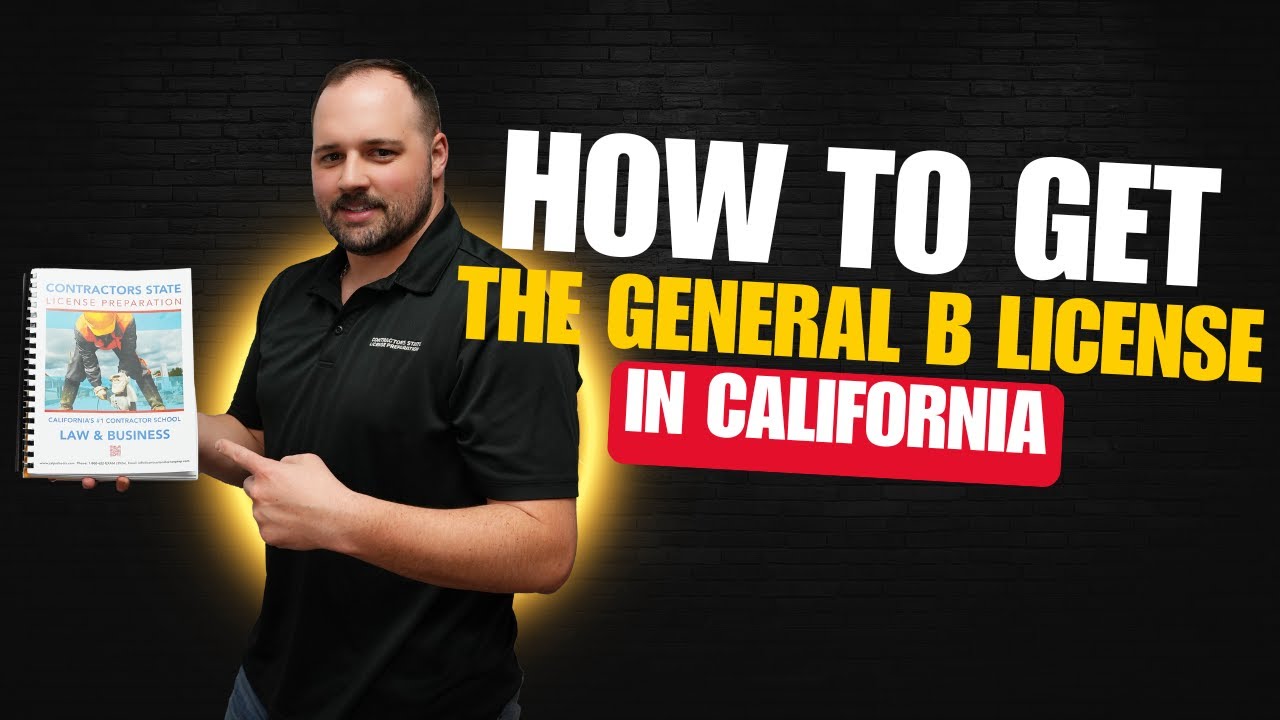 Unlocking Your Path Get A General Contractor S License In California