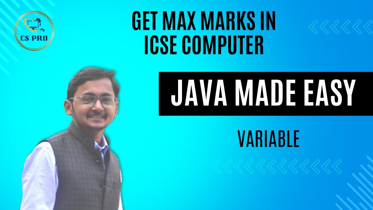 Variable Program Structure Java Icse Computer Youtube
