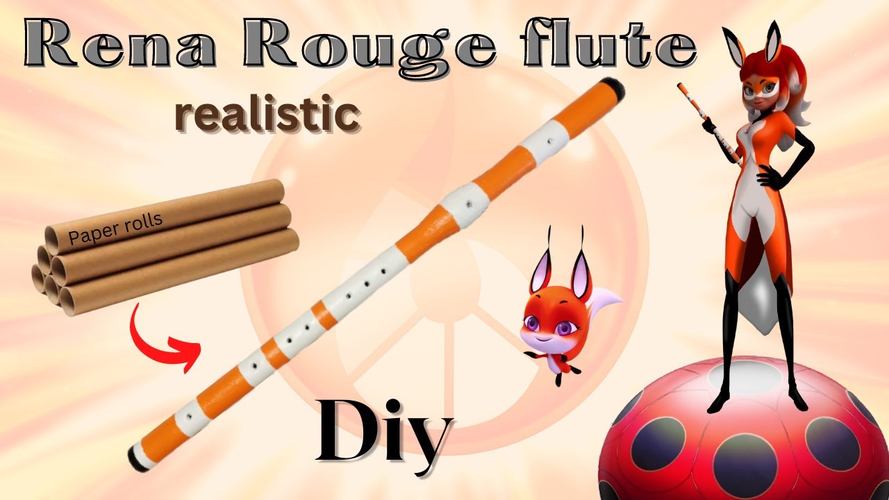 Diy Realistic Fox Miraculous Flute Weapon Of Rena Rouge Miraculous Toy