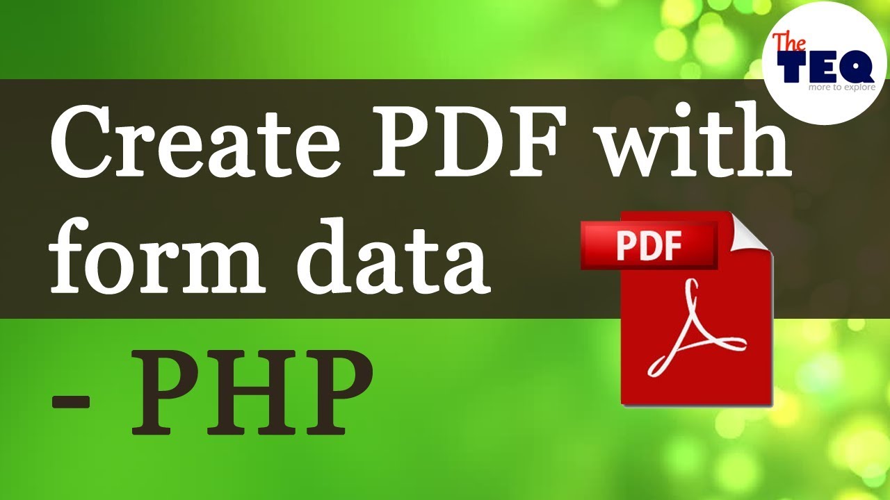 Create Pdf In Php How To Generate Dynamic Pdf Using Mpdf Php