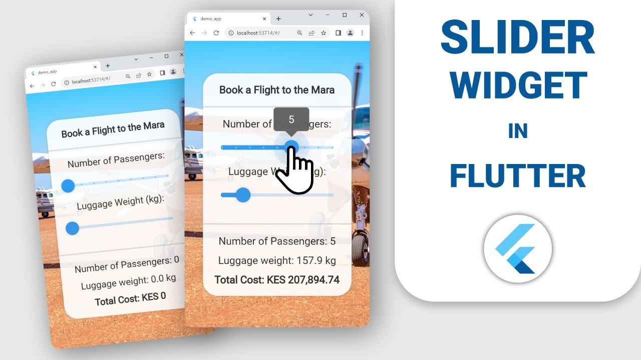 Slider Widget Flutter Tutorial With Example App Youtube